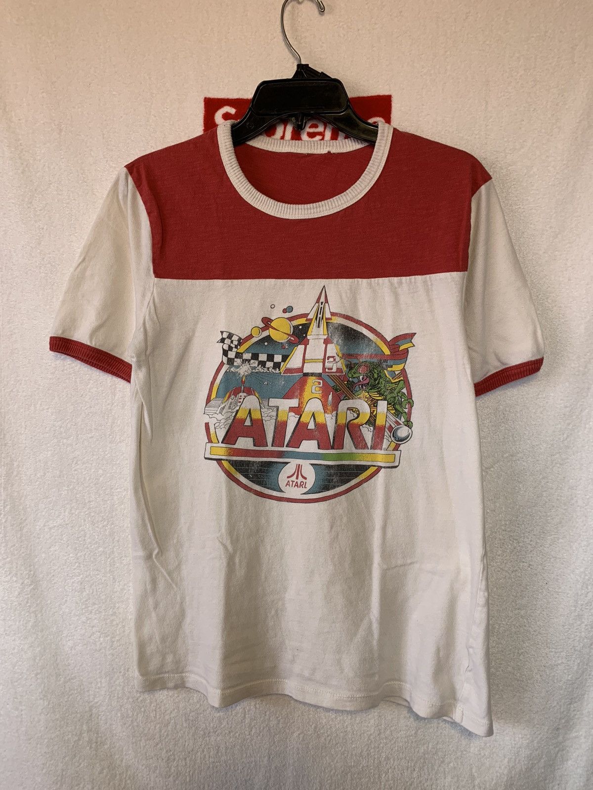 Made In Usa × Vintage ‘80s Vintage Atari Logo Video Game Ringer Tee ...