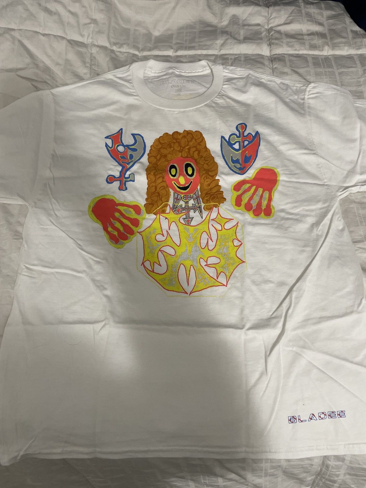 Drain Gang Bladee Exeter Tee White Sz Large | Grailed