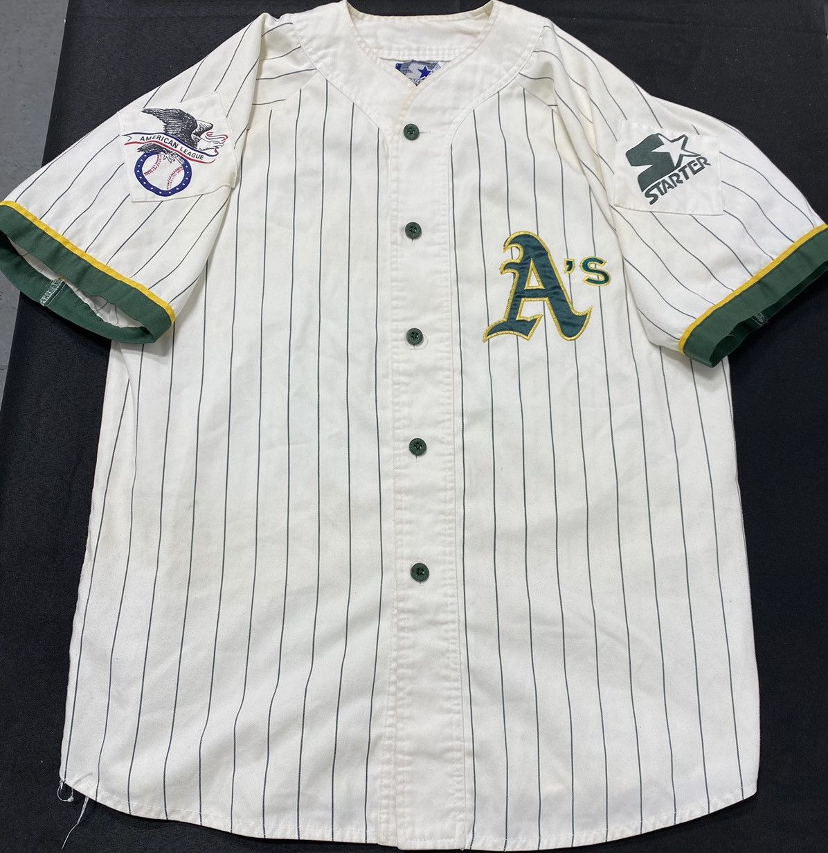 Vintage Vintage Oakland A’s Athletics Sewn Starter MLB Tupac Jersey ...