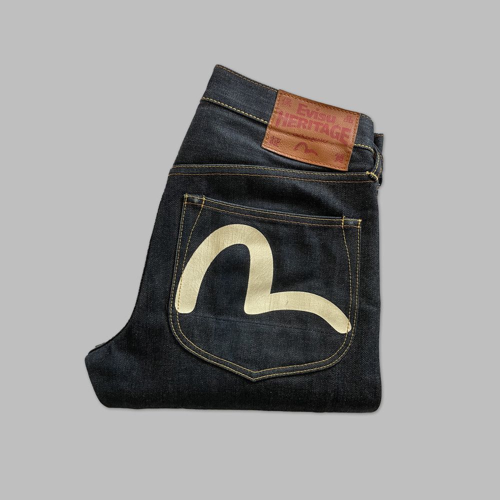 Evisu EARLY 2000s EVISU HERITAGE SELVEDGE DENIM JEANS | Grailed