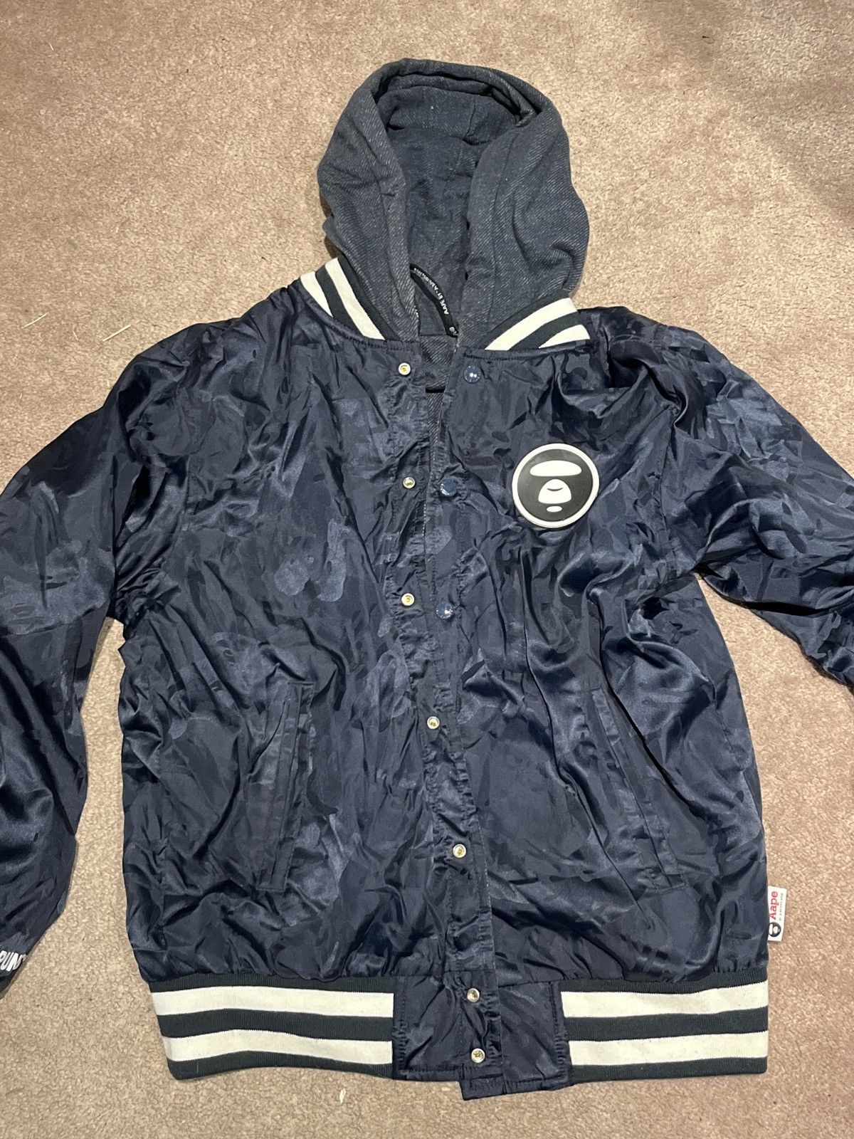 Aape Aape by a bathing ape Bape baseball jacket | Grailed