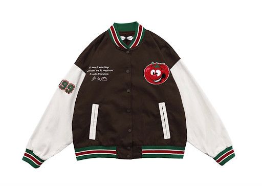 Custom × Japanese Brand × Vintage Tomato Extreme Embroidered Varsity ...