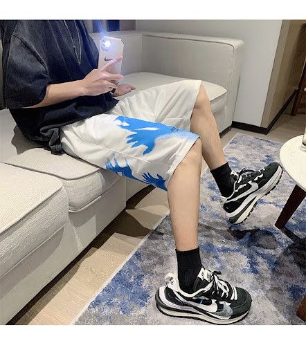 Custom × Japanese Brand × Vintage Handprint Graphic Shorts | Grailed