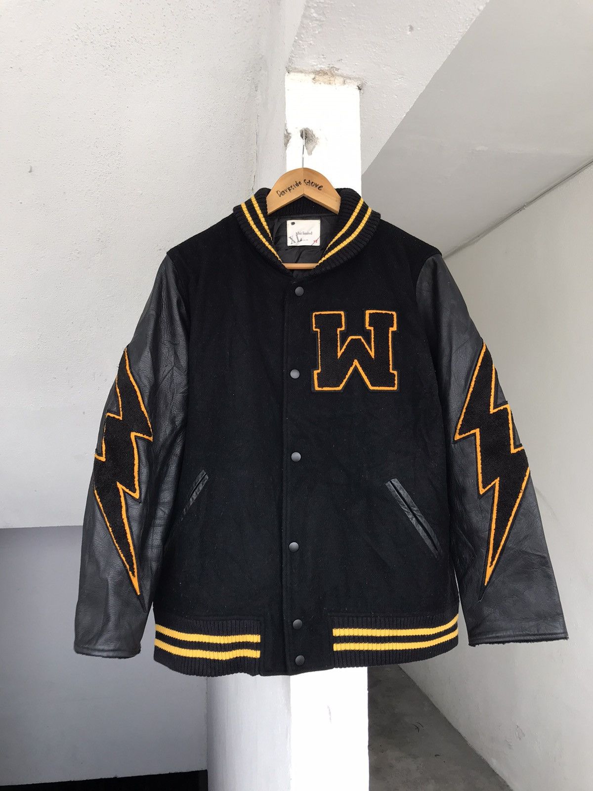 20471120 × Beauty Beast × Whiz Limited AW05 Lightning Varsity Jacket ...