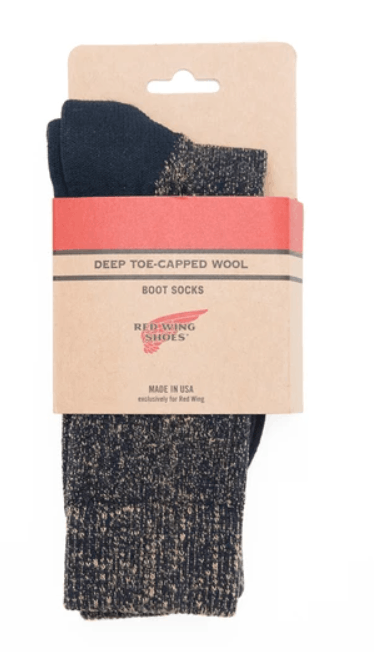 Red Wing RED WING SHOES BOOT SOCKS DEEP TOE-CAPPED WOOL UNISEX LAGE ...