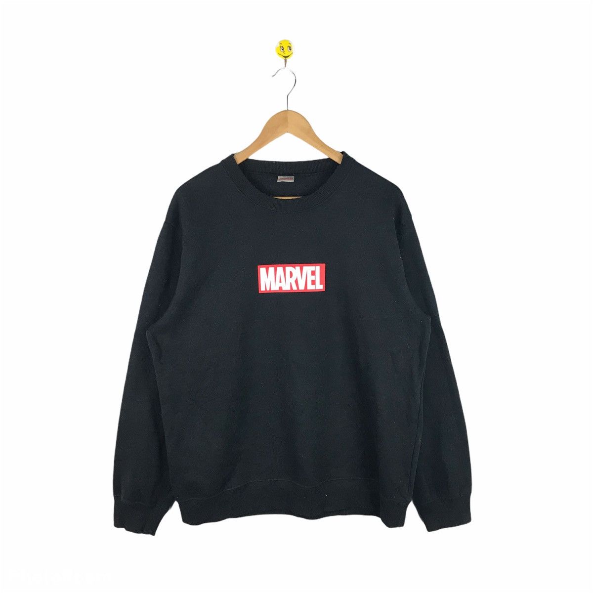 Character Hero × Marvel Comics Retro 90’s Jumper Pullover box logo ...