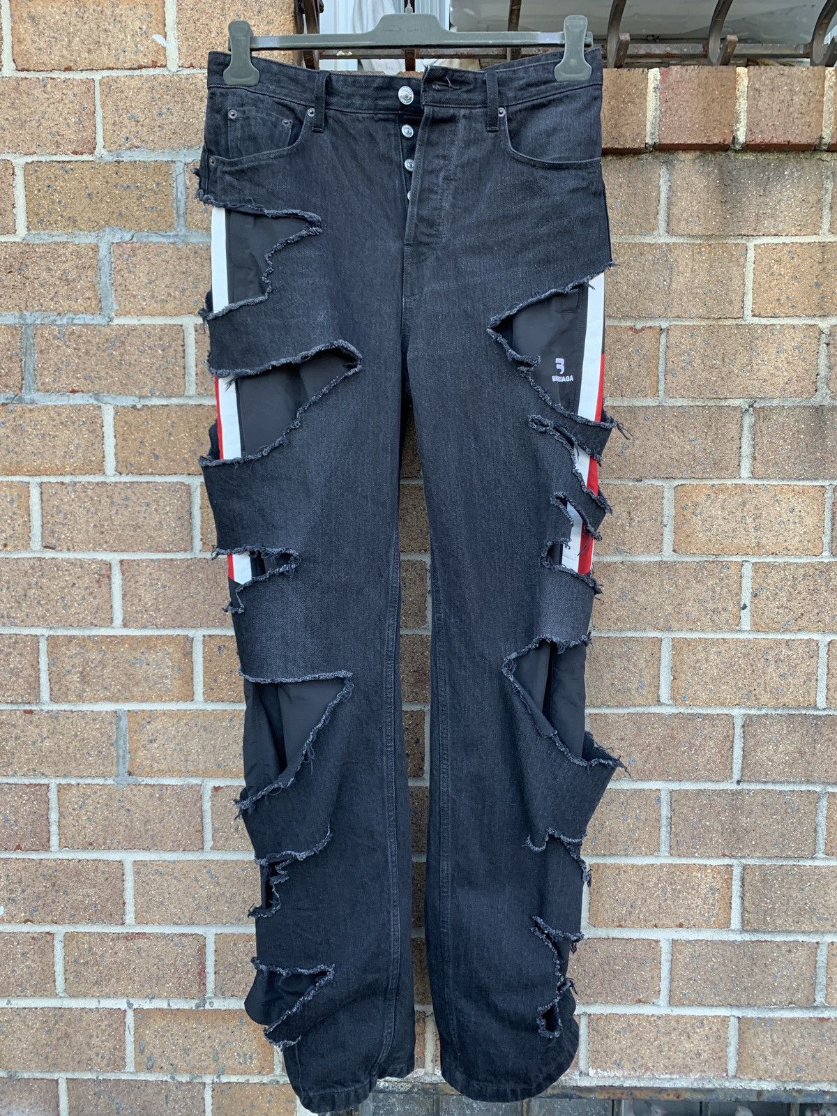 Balenciaga Balenciaga Slashed Loose Fit Denim FW21 | Grailed