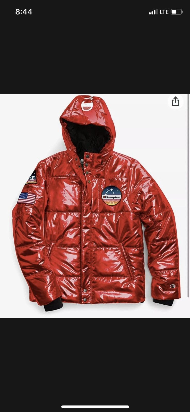 Champion Rare Champion NASA Puffer Jacket | Grailed