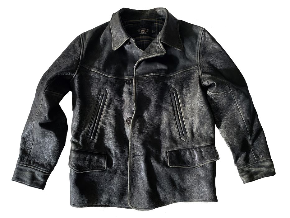 RRL Ralph Lauren Henderson Leather Jacket | Grailed