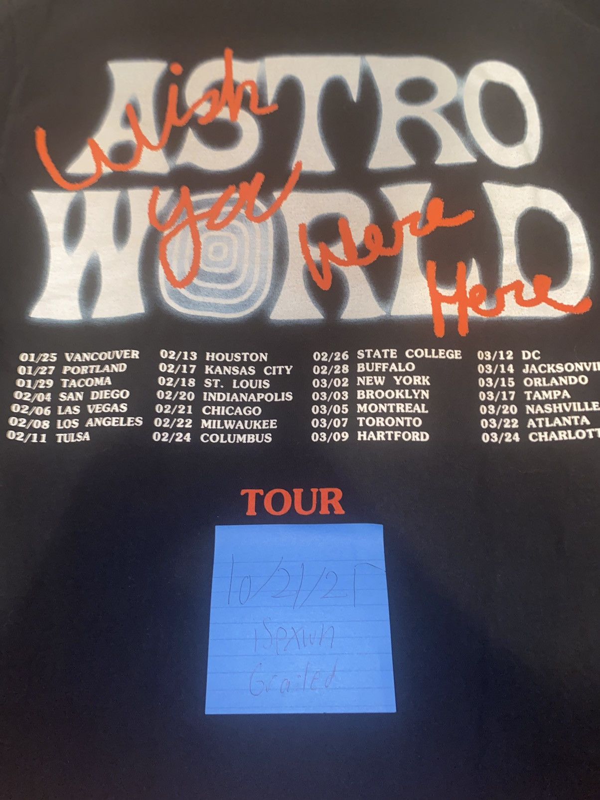 Travis Scott Astroworld Tour Merch Bear Tee | Grailed
