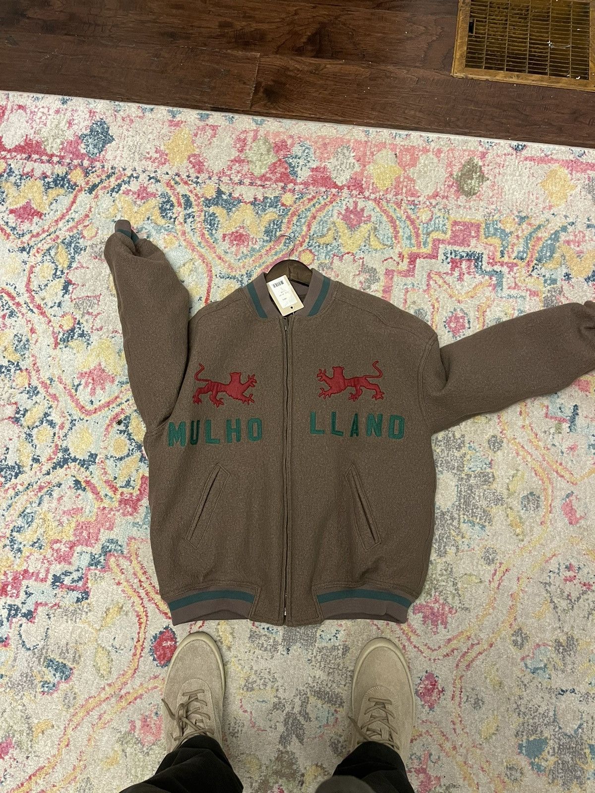 Yeezy Season RARE SMALL YEEZY SEASON 5 MULHOLLAND WOOL BOMBER JACKET ...