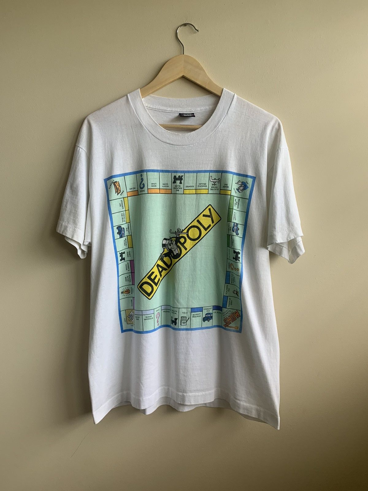 Vintage Vintage 1988 Deadopoly Grateful Dead Parking Lot Tee Shirt ...