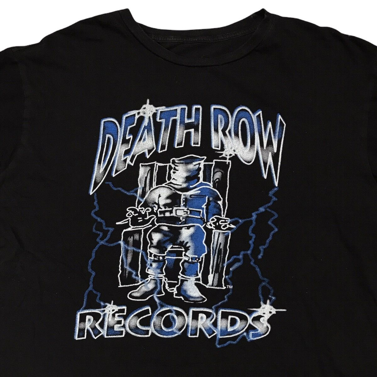 Death Row Records Death Row Records Lightning Graphic Logo T-Shirt ...