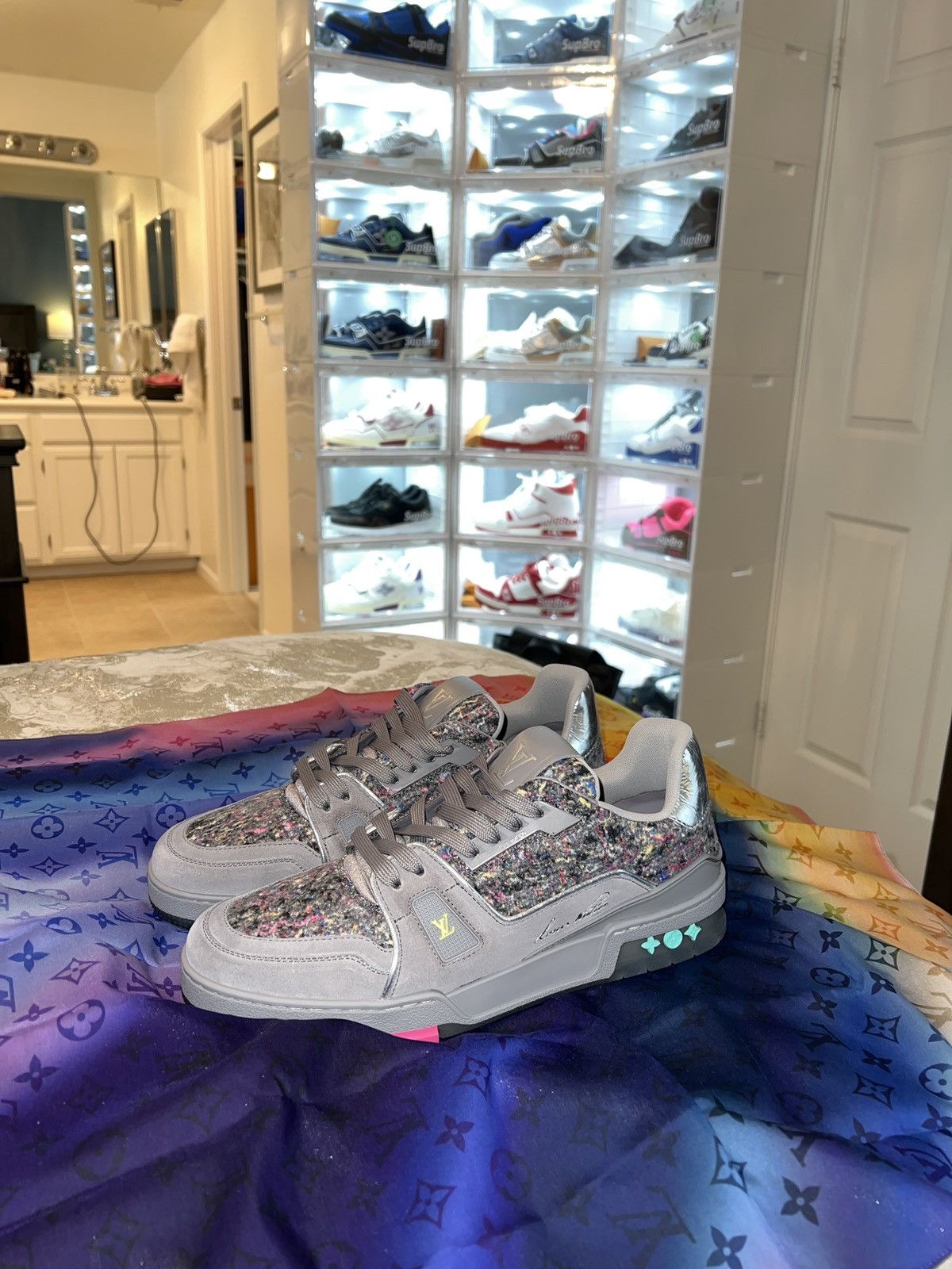 Louis Vuitton Louis Vuitton LV Trainer Recycled LV 8.5 US 10 | Grailed
