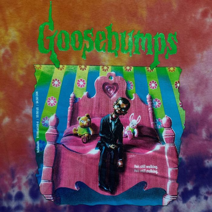 Movie Goosebumps Slappy Book Cover Tie Dye M | Grailed