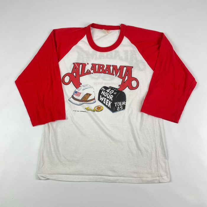 Vintage Vintage 80s Alabama Canadian Tour Band Raglan Sleeve Shirt ...