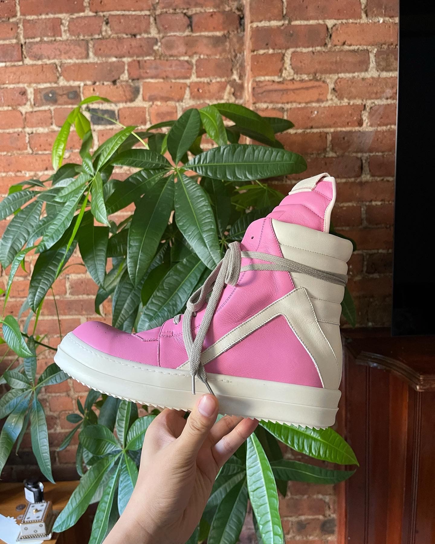Rick Owens New in box 2021 Rick Owens Pink Geobasket | Grailed