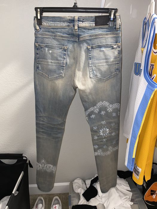 Amiri Bandana print Amiri jeans | Grailed