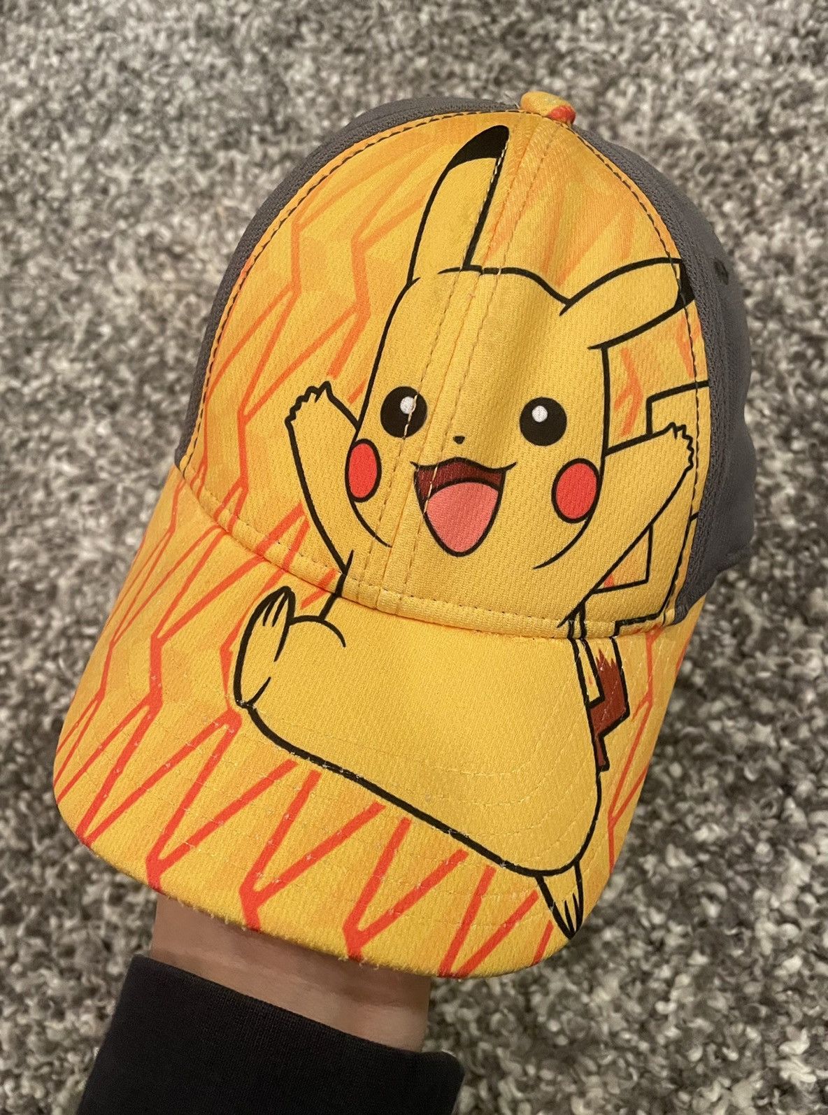 Hype × Pokemon × Streetwear Pokémon Big Logo Pikachu SnapBack Hat | Grailed