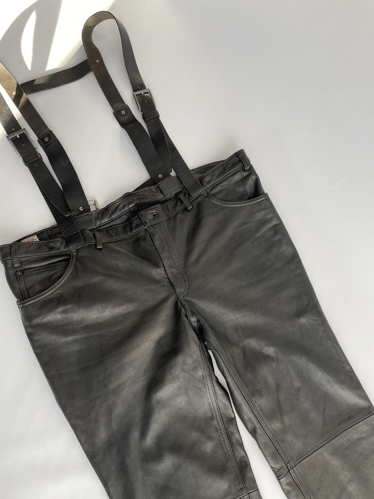 Genuine Leather × Levi's × Vintage Vintage Levi’s Leather Pants with ...