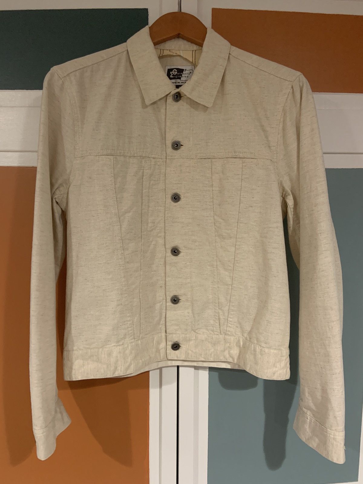 Engineered Garments Linen Work Jacket Ivory | Grailed