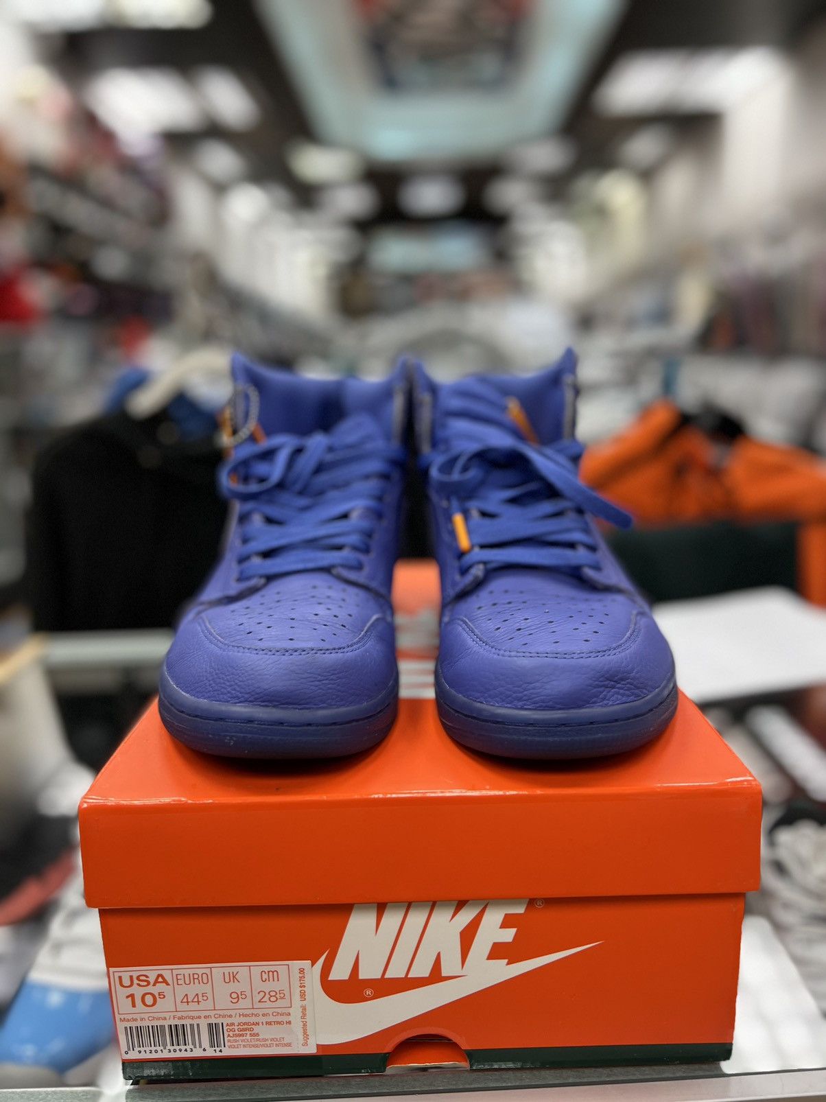 Jordan Brand Air Jordan 1 Retro High OG G8RD Rush Violet Gatorade Pack ...