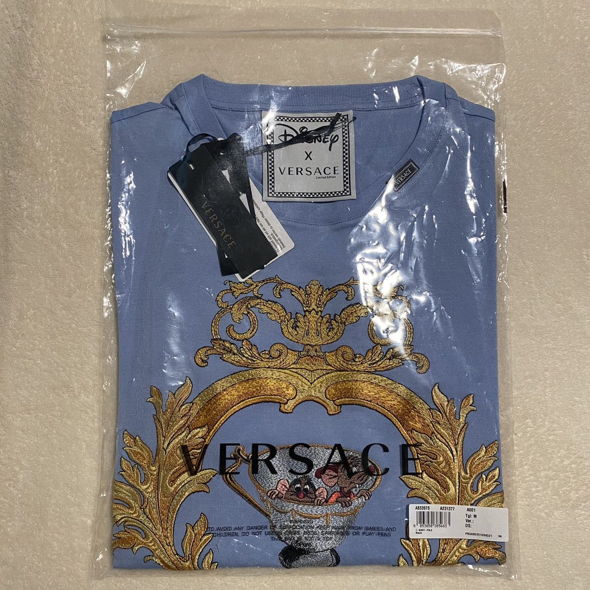 Disney × Versace Limited Edition Versace Disney “Cinderella” Shirt ...
