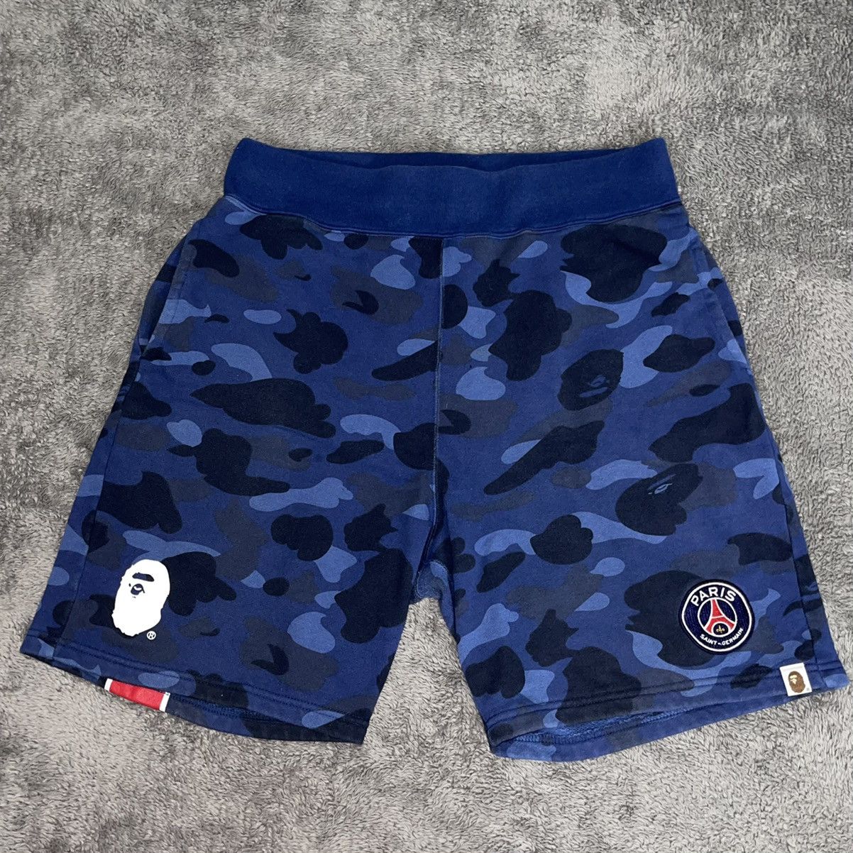 Bape 2018 A Bathing Ape x PSG Camo Shorts | Grailed