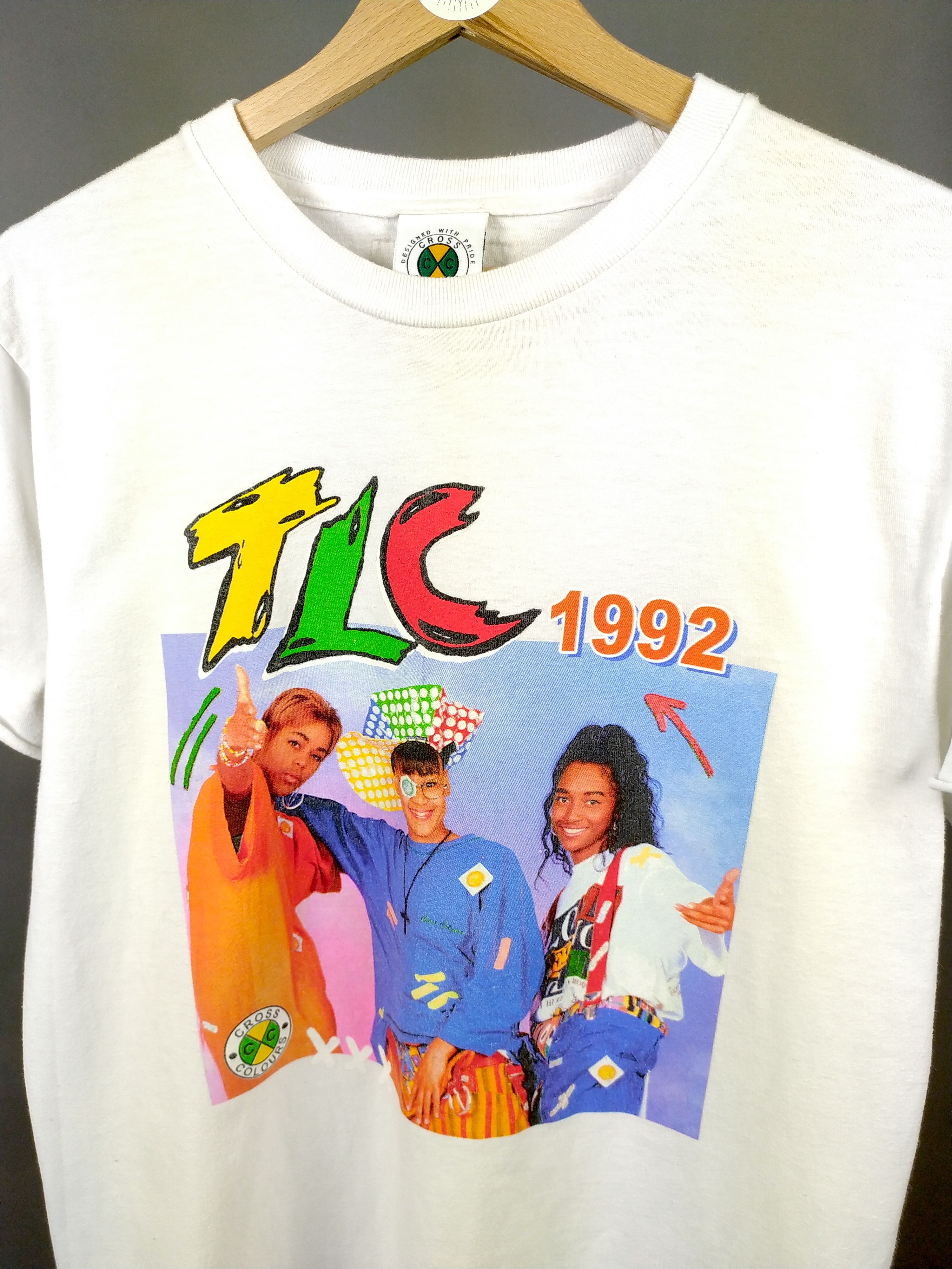 Band Tees × Cross Colours TLC 1992 t-shirt | Grailed