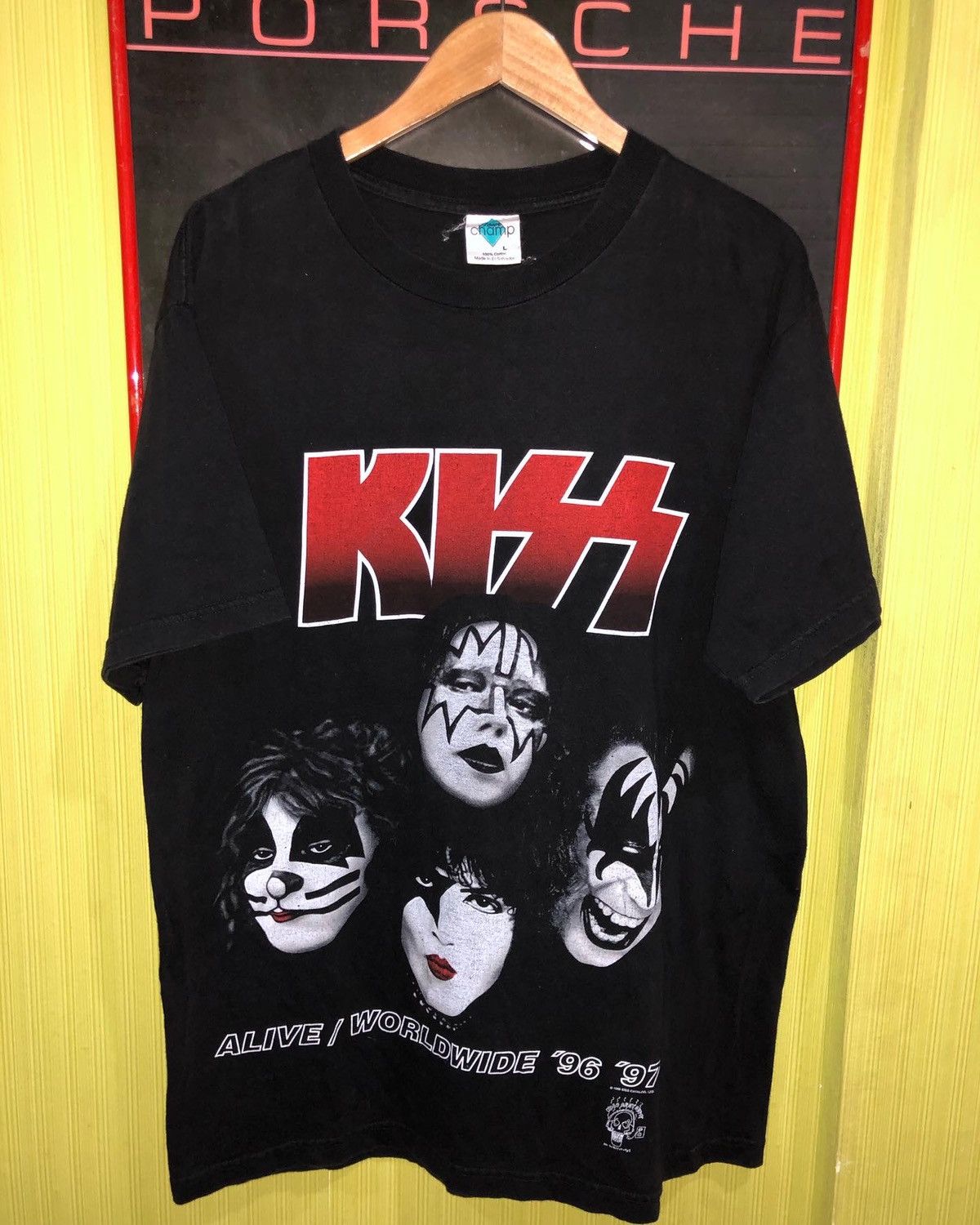 Band Tees × Made In Usa × Vintage Kiss 90s Alive Worldwide 96/97 | Grailed