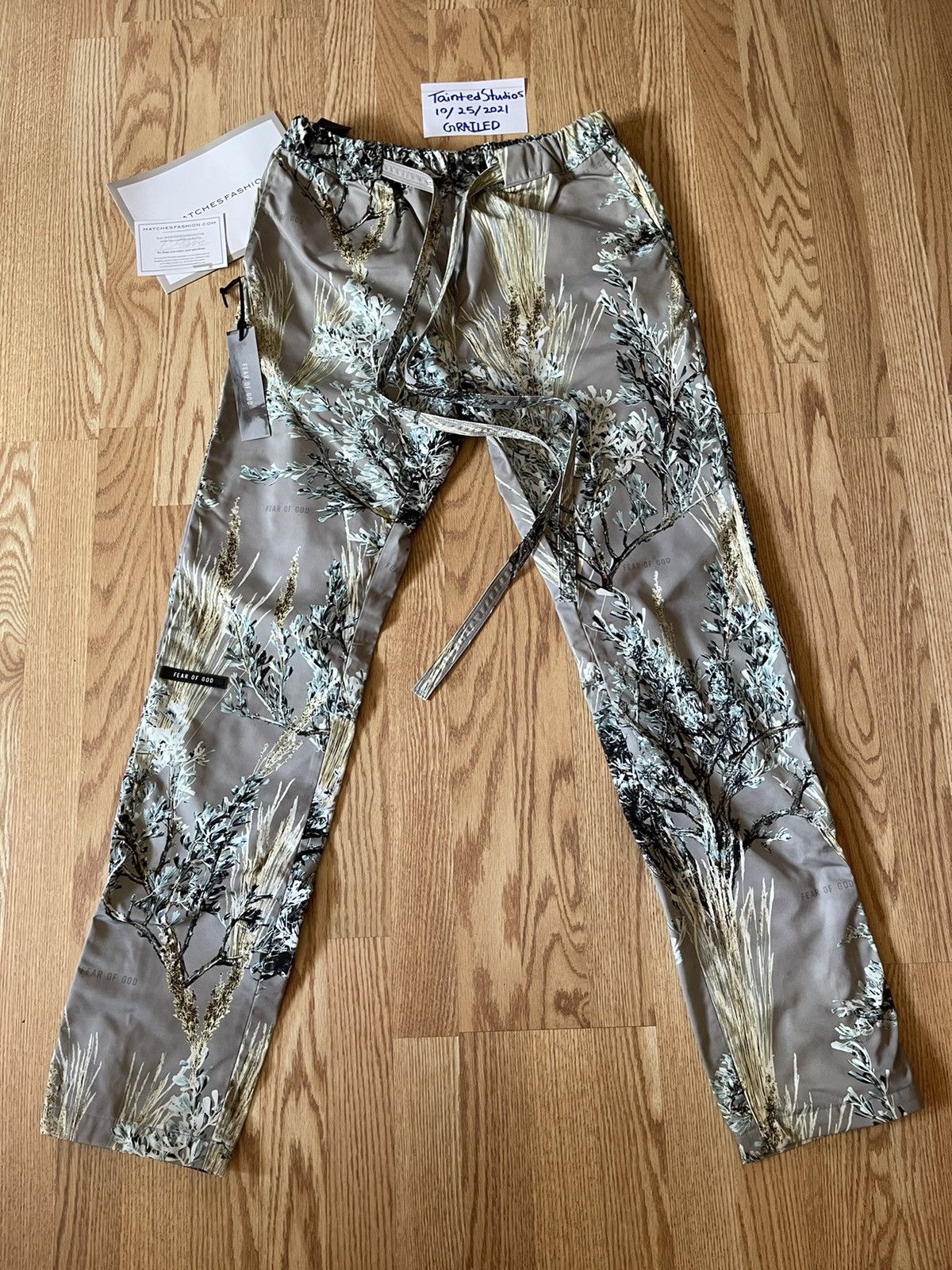 Fear of God Retail $1300!! Fear of God Prairie Ghost Camo Nylon Pants ...