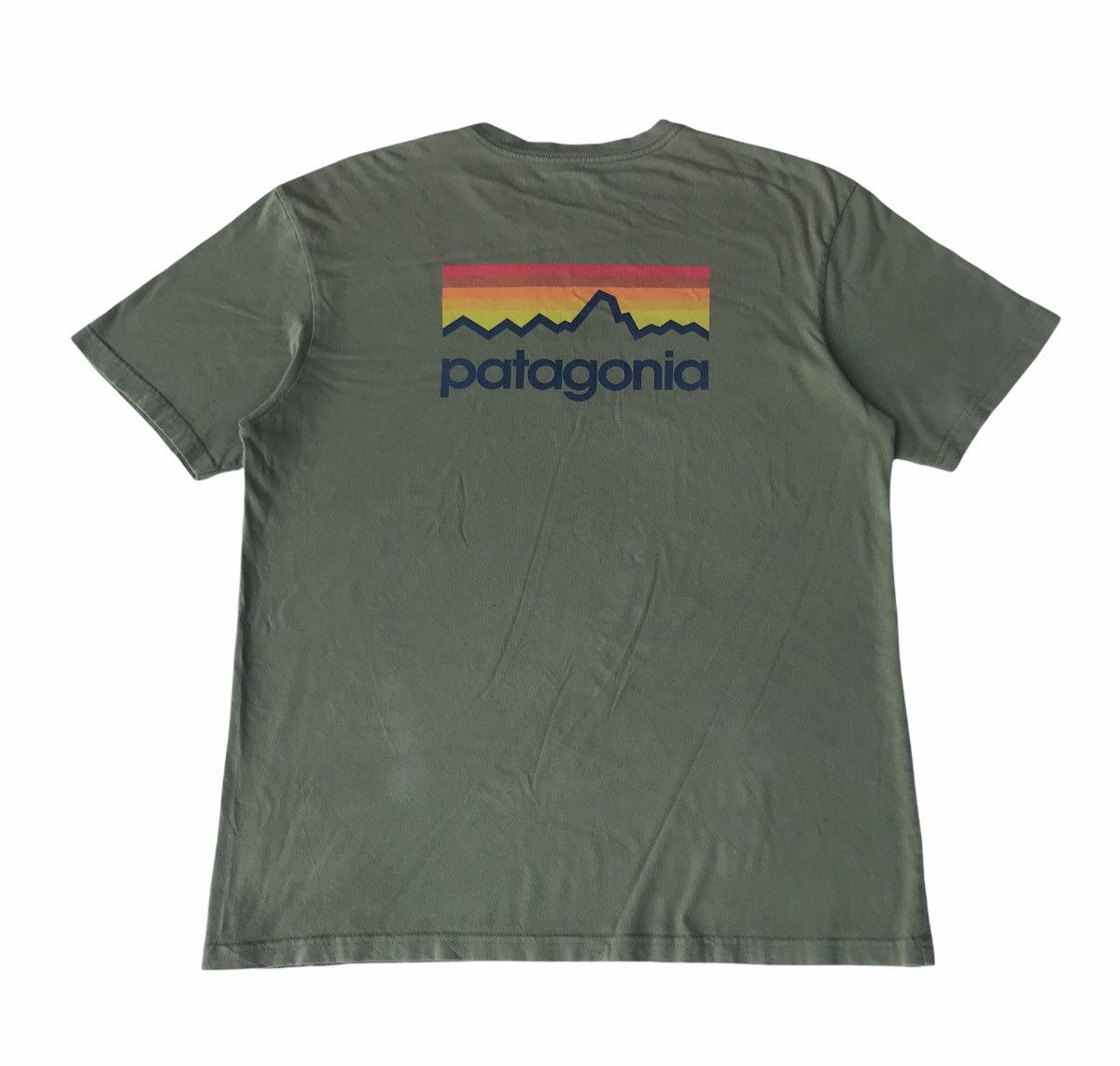 Vintage PATAGONIA BACKHIT PRINT LOGO TSHIRT | Grailed