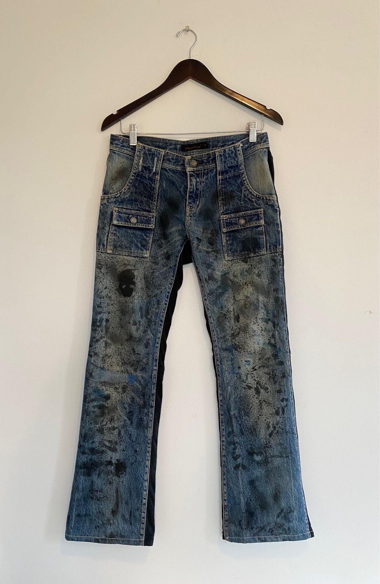 Jun Takahashi × Undercover Undercover Hybrid paint splatter jeans | Grailed