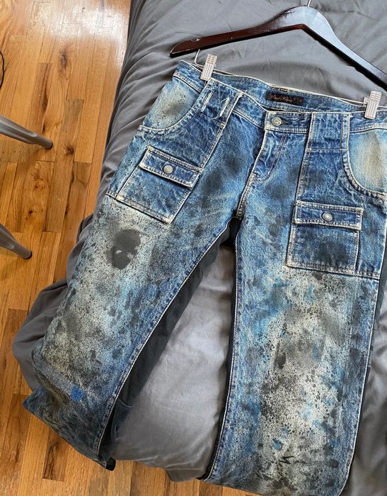 Undercover Undercover Hybrid paint splatter jeans | Grailed