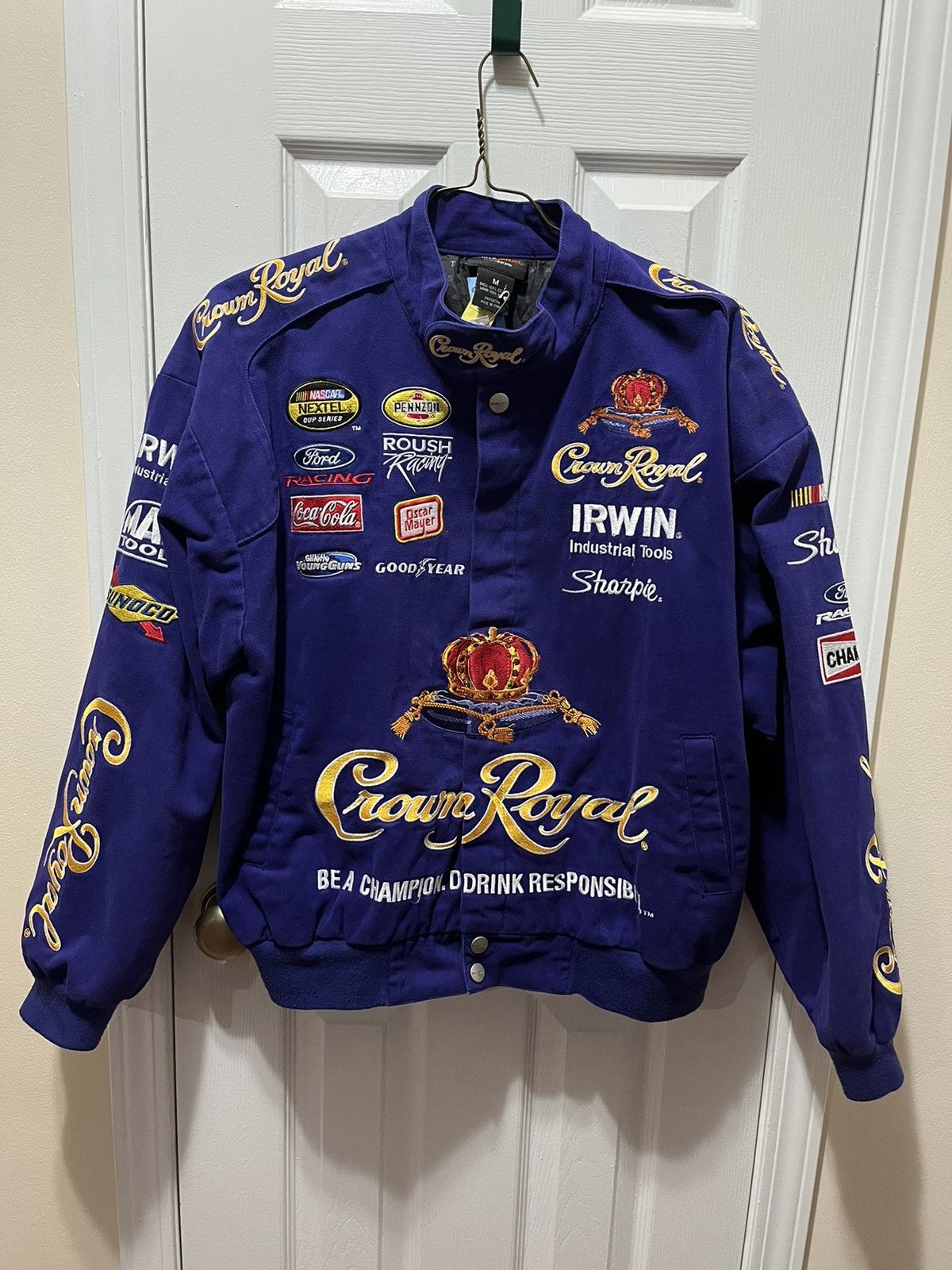 NASCAR × Vintage Vintage Crown Royal NASCAR Jacket | Grailed