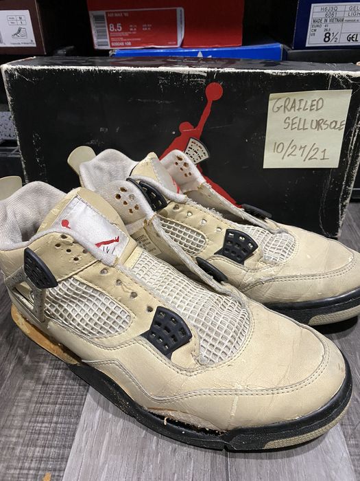 Jordan Brand OG 1989 Air Jordan 4 White Cement size 9 | Grailed