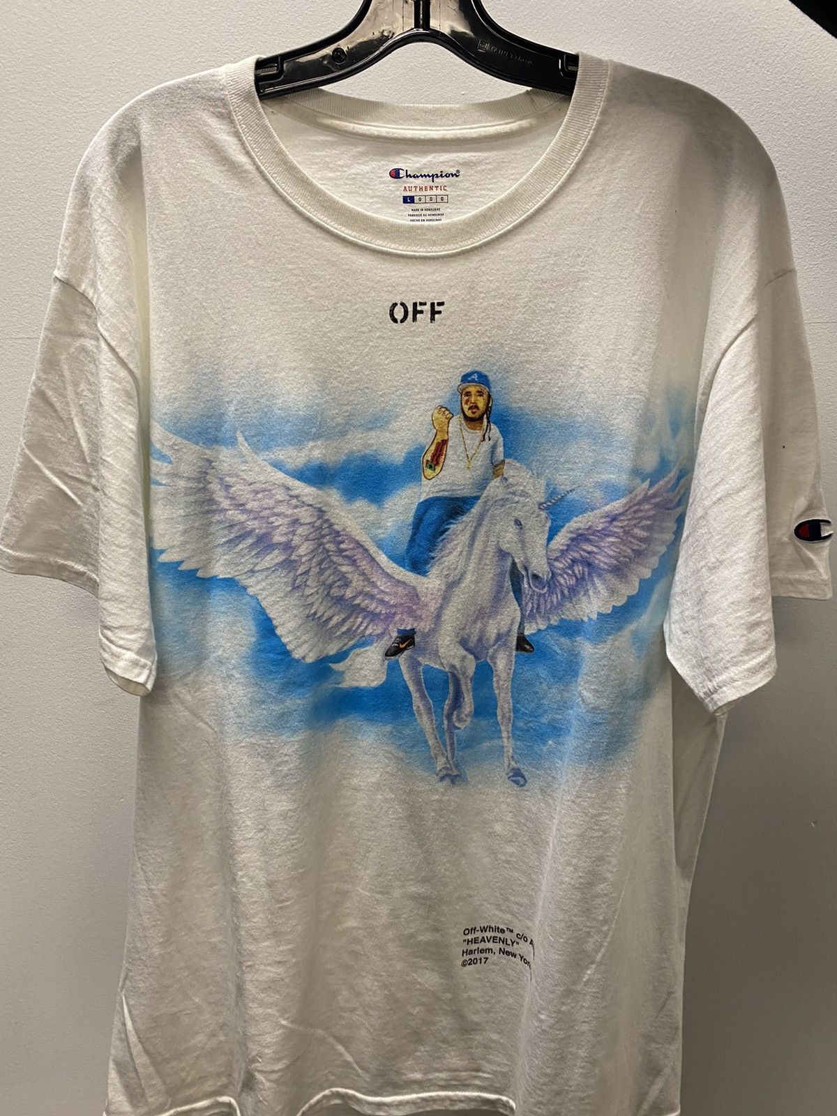 Off-White Off White x ASAP Yams Day Heavenly White Tee 2017 | Grailed