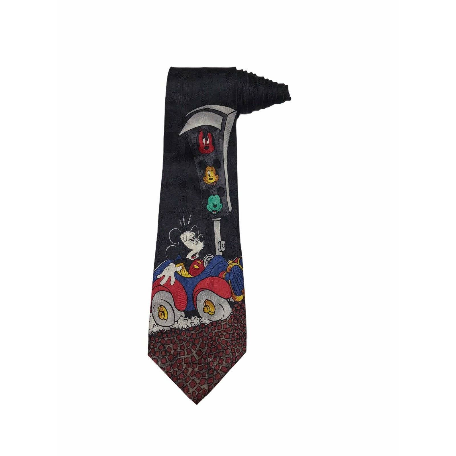 Disney Disney Mickey Mouse Traffic Lights Vintage Cartoon Necktie | Grailed
