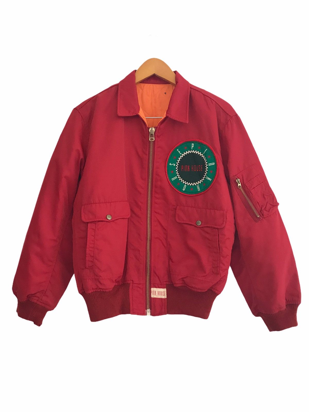 Pink House Pink House Japan Big Logo MA-1 Aviator Flight Jacket | Grailed