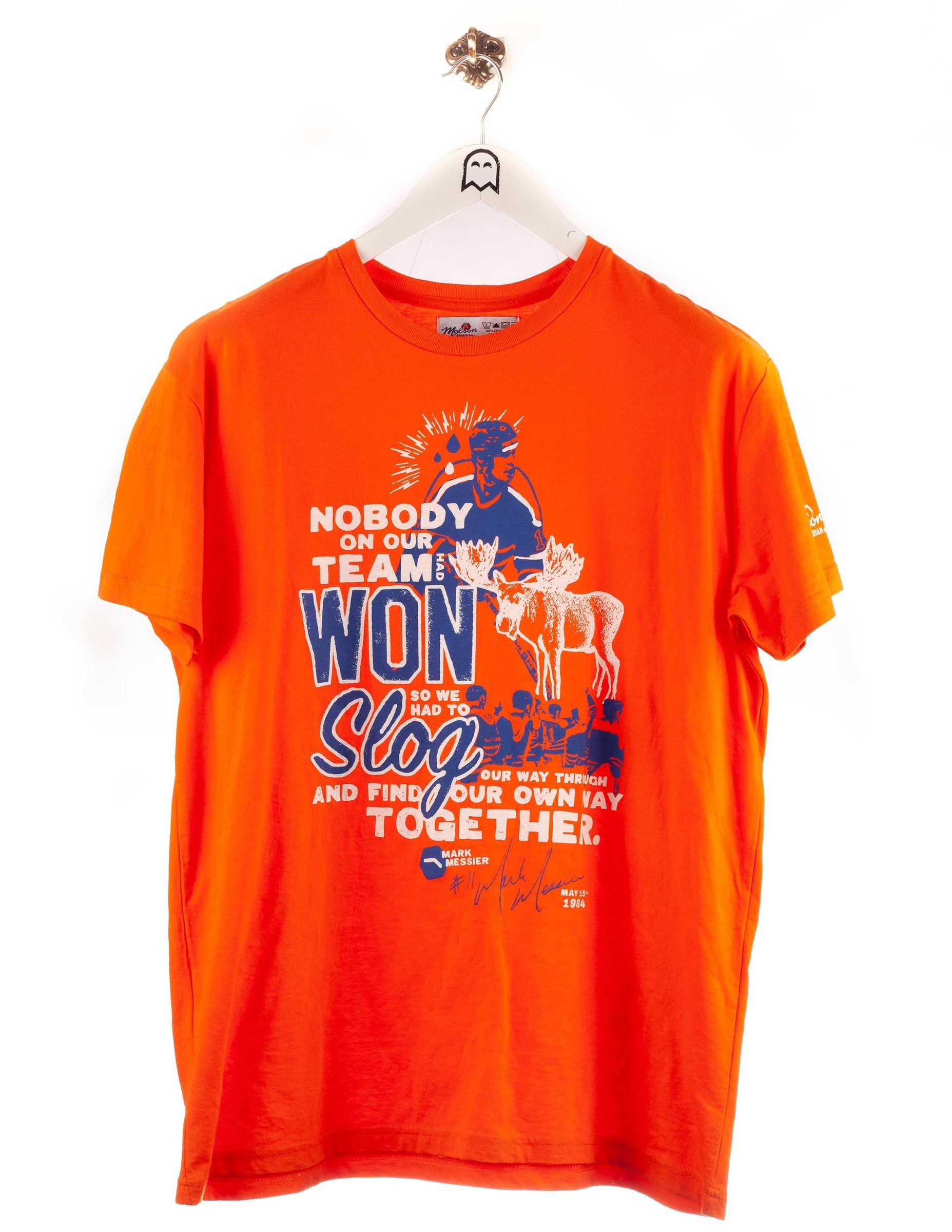 Vintage Vintage Molson Canadian T-Shirt Mark Hockey Print Orange | Grailed