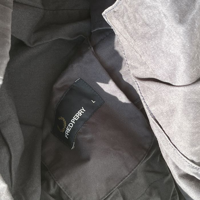 Vintage Vintage Fred Perry Long Jacket Raincoat Large Navy Blue | Grailed