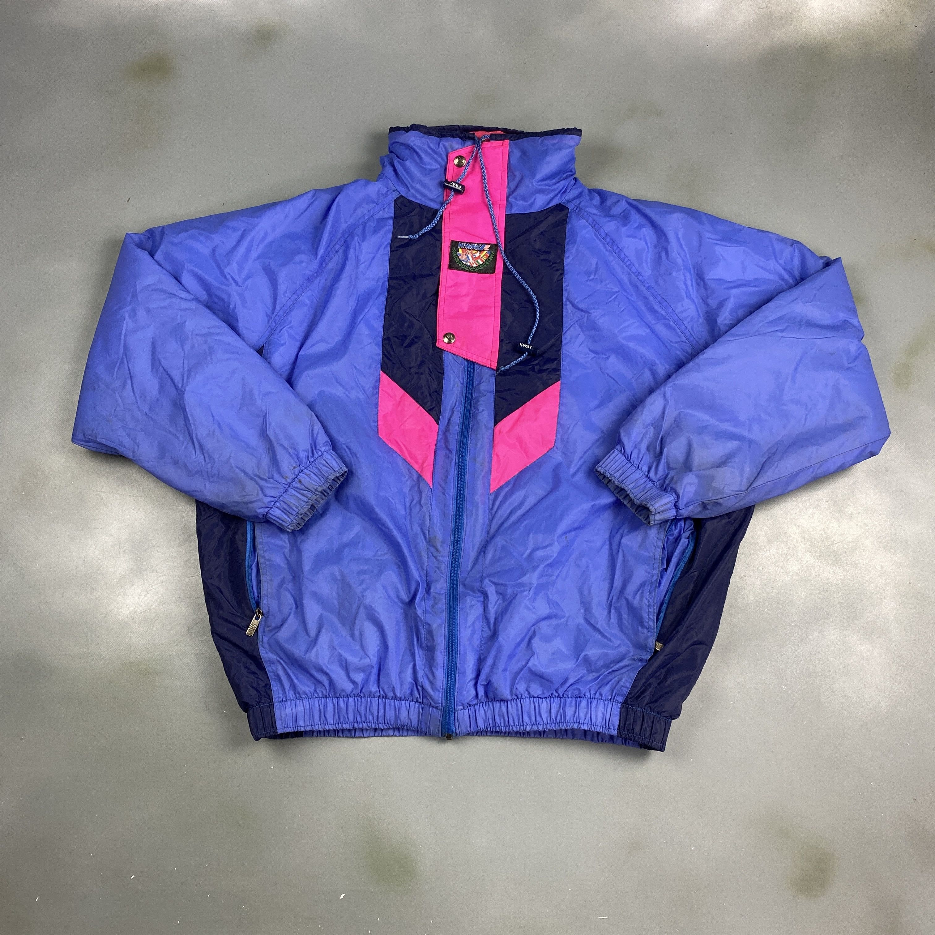 Kway × Vintage Vintage 90s K-WAY Retro Light Jacket | Grailed