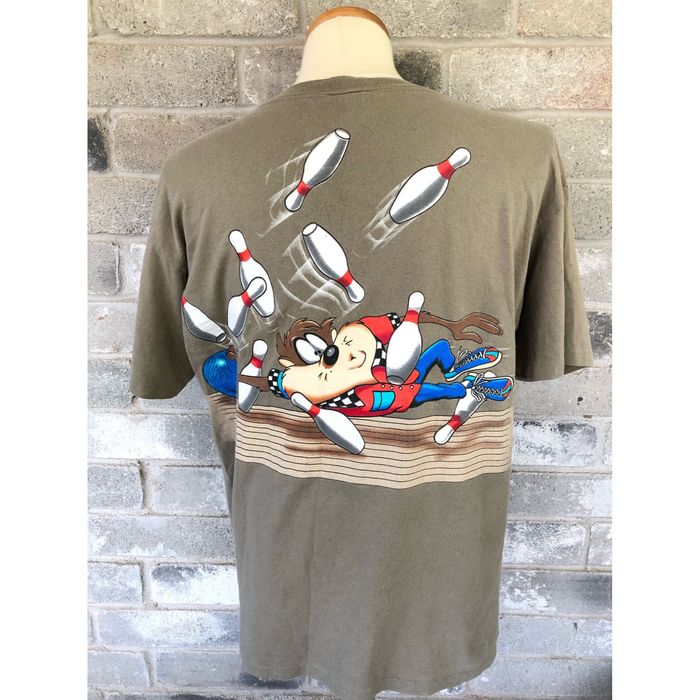 Vintage Vintage Looney Tunes Taz Bowling Warner Bros Tee | Grailed
