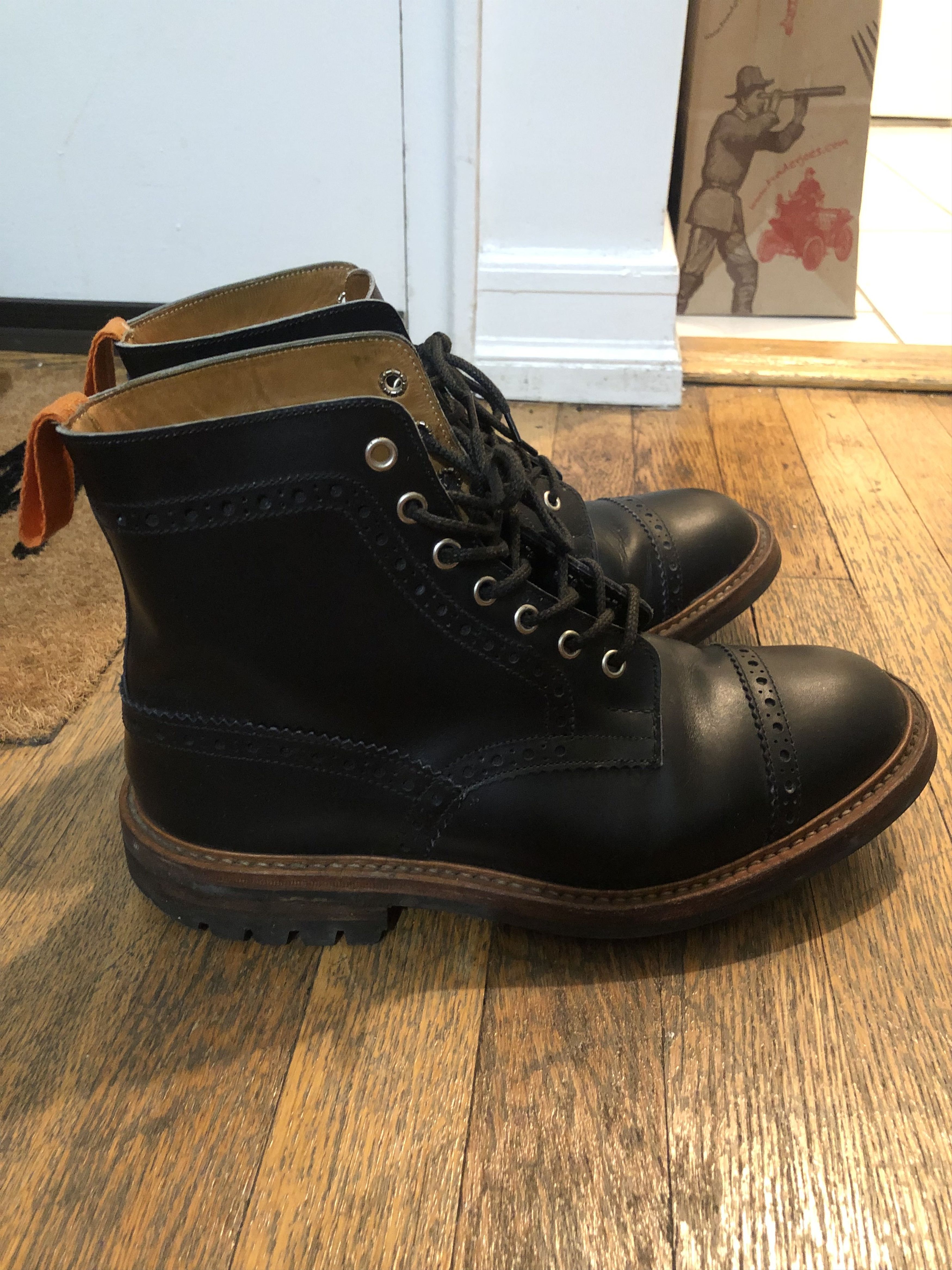 Trickers Tricker's x END Black Commando Sole Toe Cap Boot | Grailed