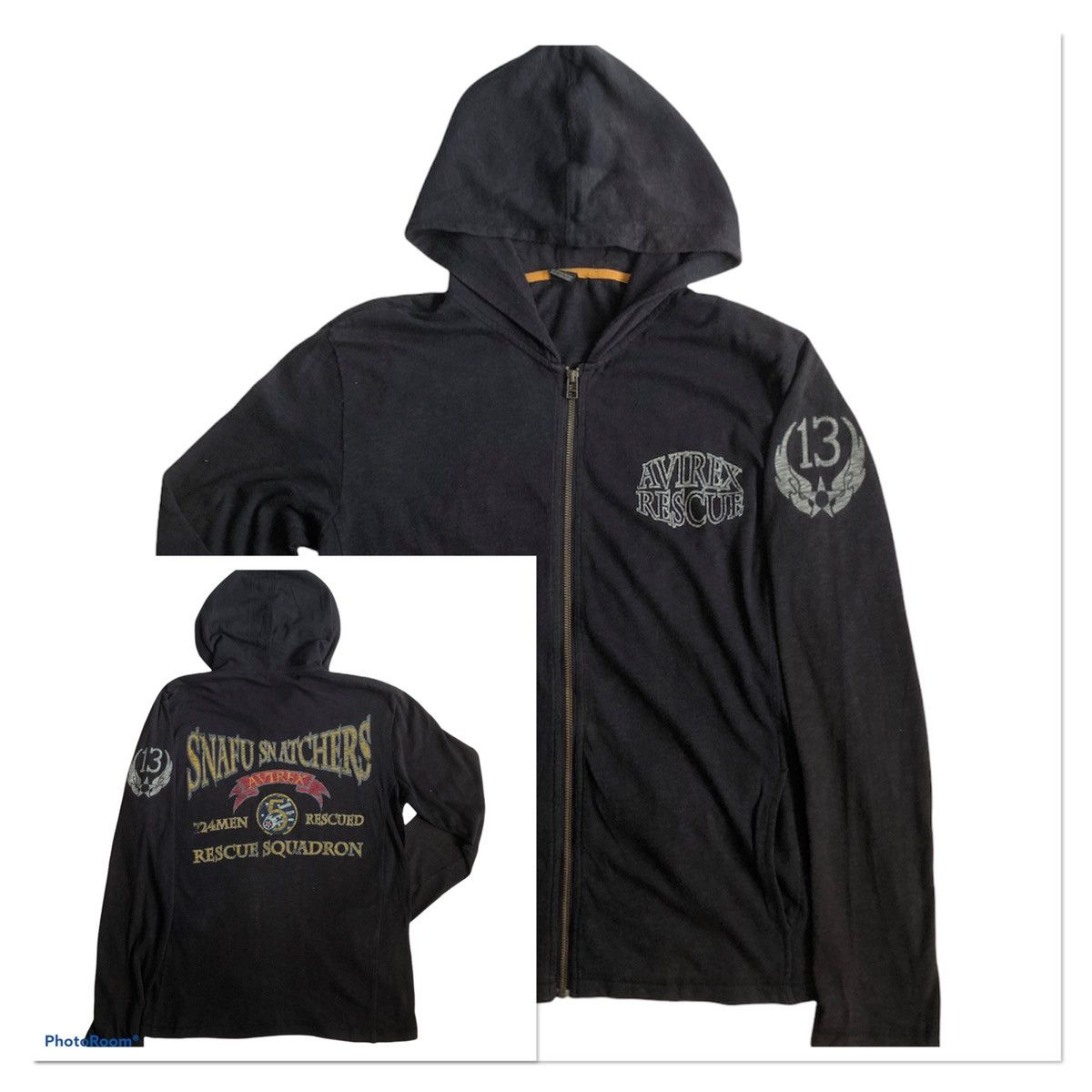 Vintage Special Edition Avirex Rescue Snafu Snatchers Zipper Hodie ...