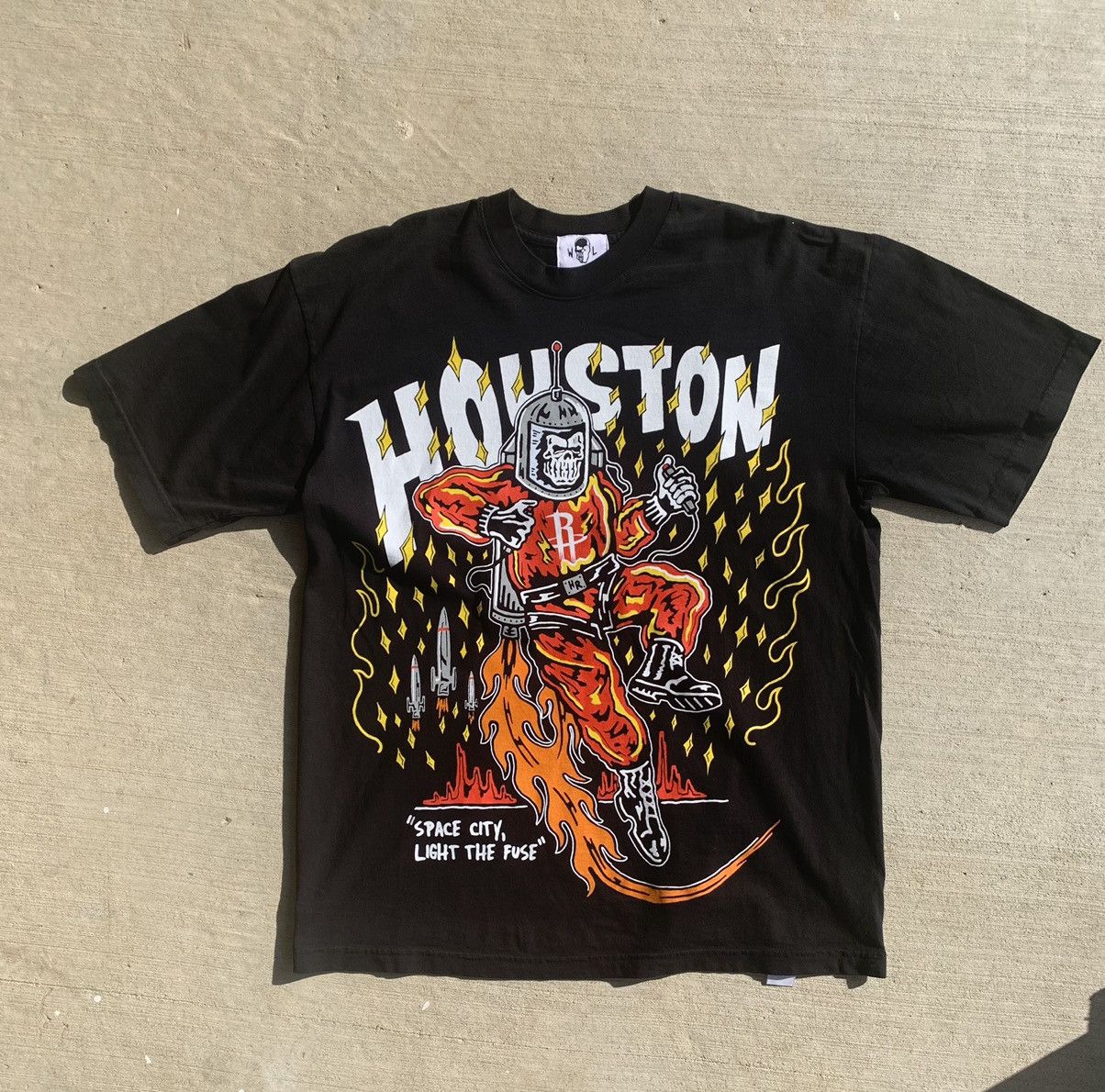 Warren Lotas Warren Lotas x Houston Rockets 🚀 Graphic tee | Grailed