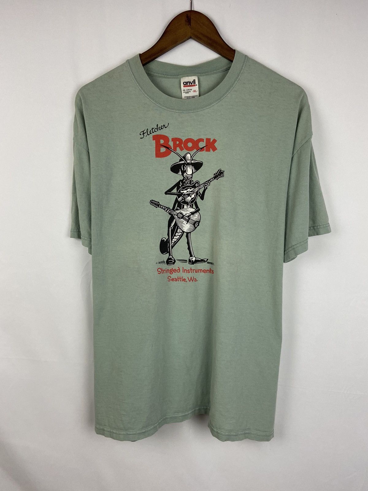Vintage Vintage fletcher brock stringed instruments graphic t shirt ...