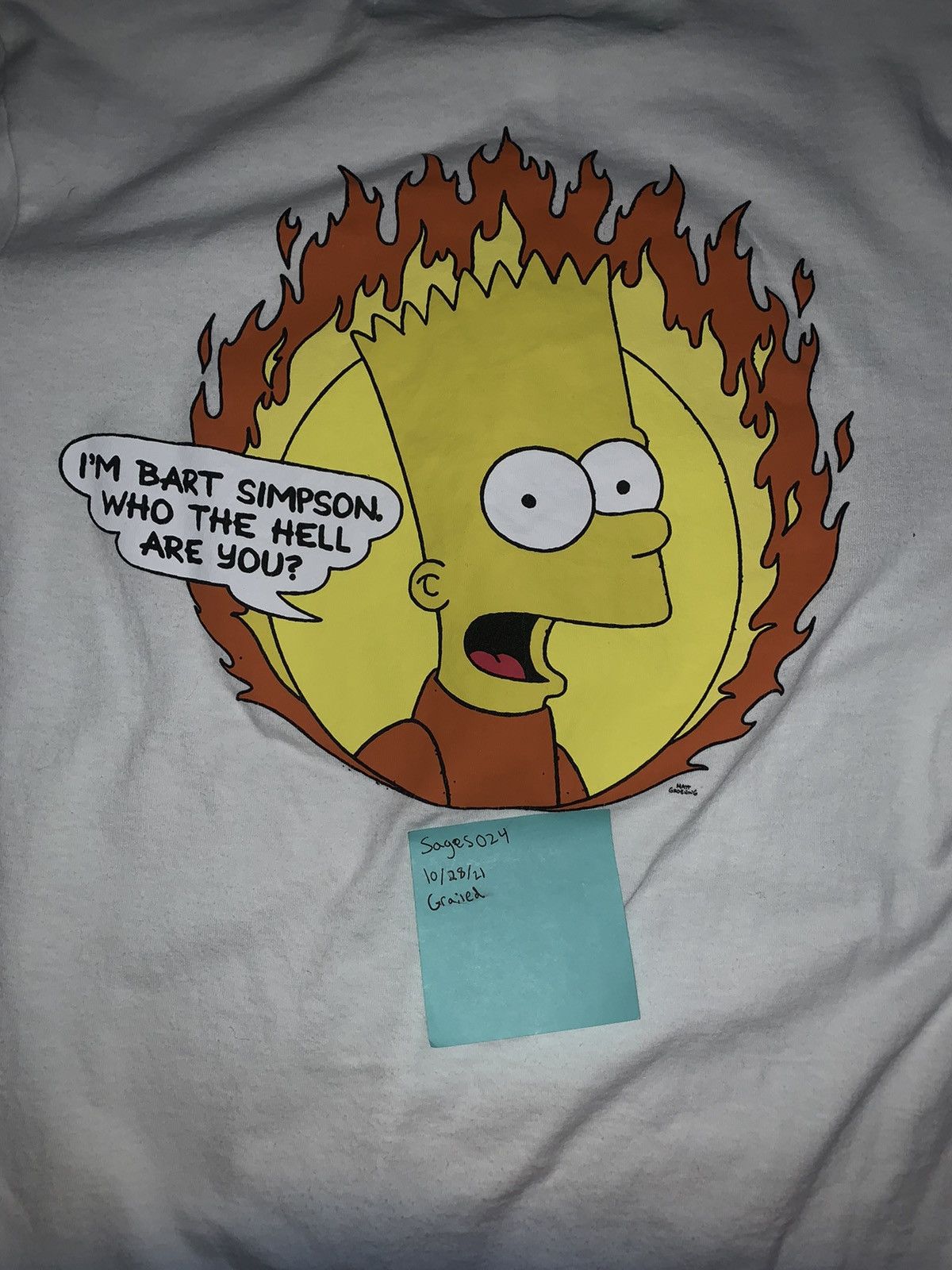 Off-White Off White x Bart Simpsons Tee | Grailed