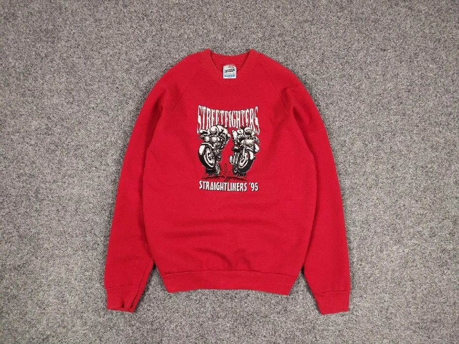 Vintage Vintage 90’s Street Fighter "straightliners 95" sweatshirt ...