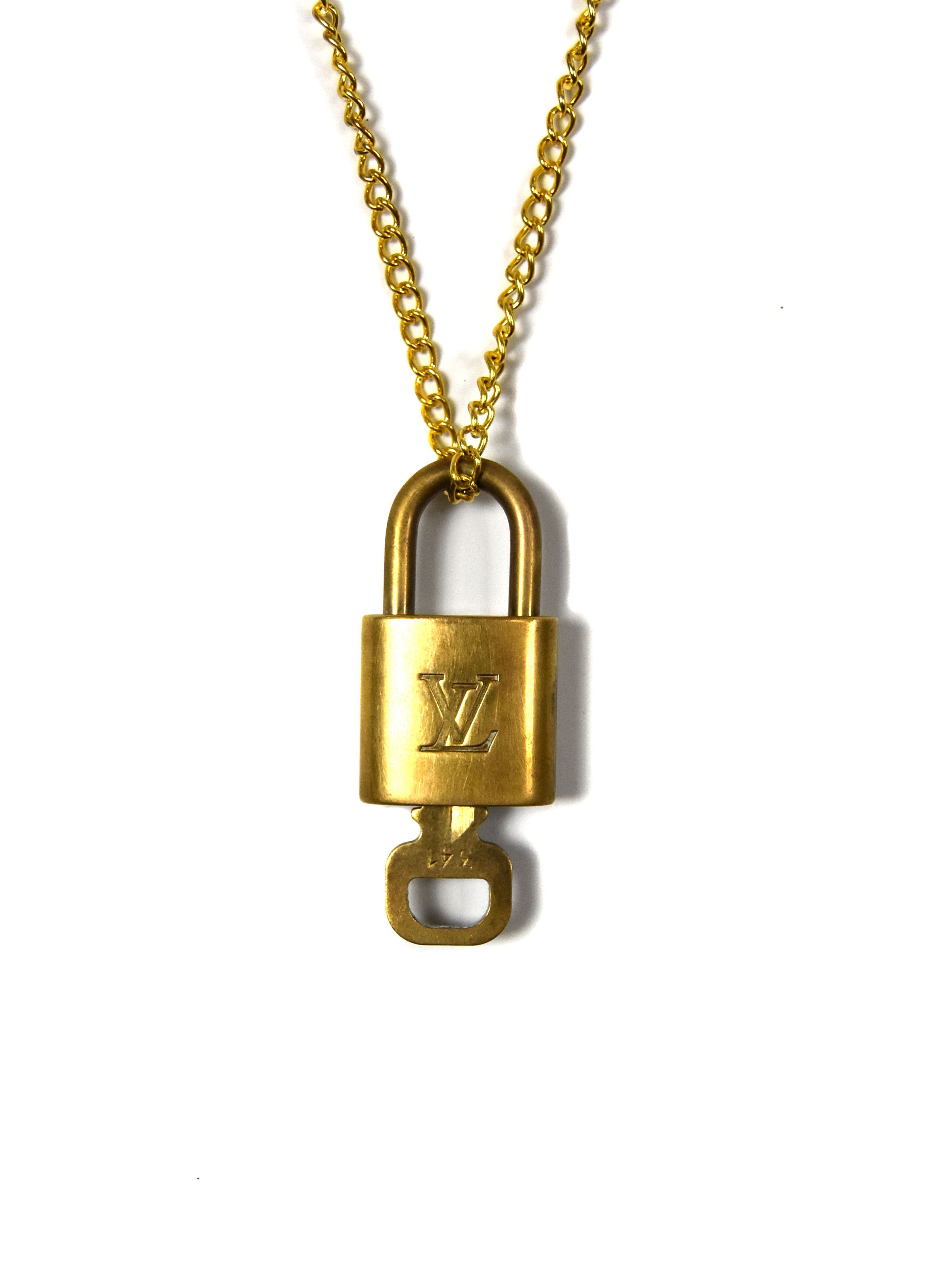 Louis Vuitton Louis Vuitton Lock and Key Chain Necklace | Grailed